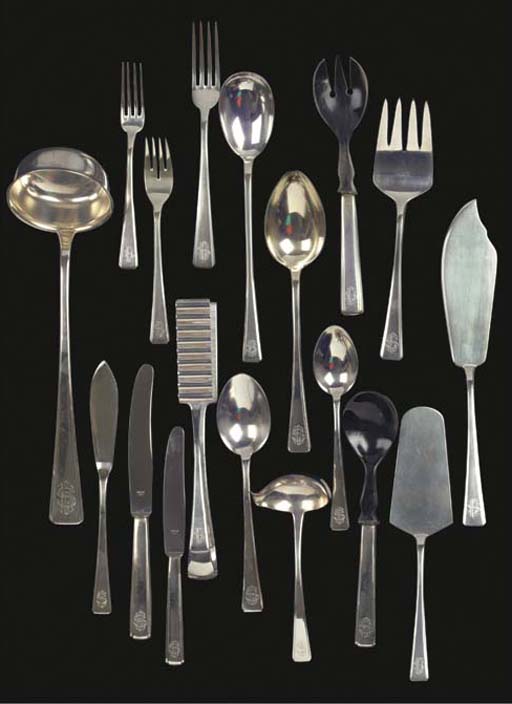 (450) An extensive German silver flatware service