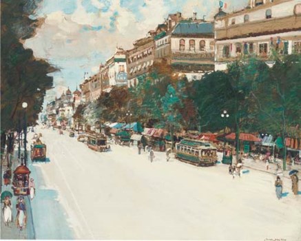 James Kay, R.S.A., R.S.W. (1858-1942) , Boulevard Montmartre, Paris ...