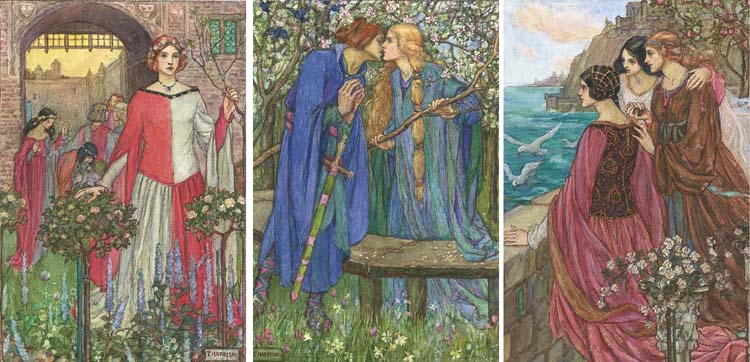 Emma Florence Harrison (fl.1877-1925) , Illustrations for Tennyson's ...