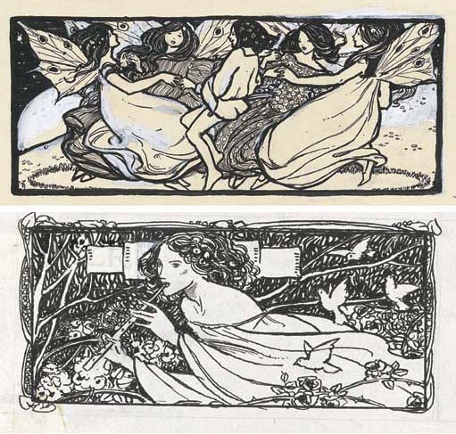 Emma Florence Harrison (fl.1877-1925) , Illustrations for Tennyson's ...