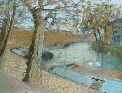 Pierre Roussel (French, 1927-1995) , A view on the Seine | Christie's