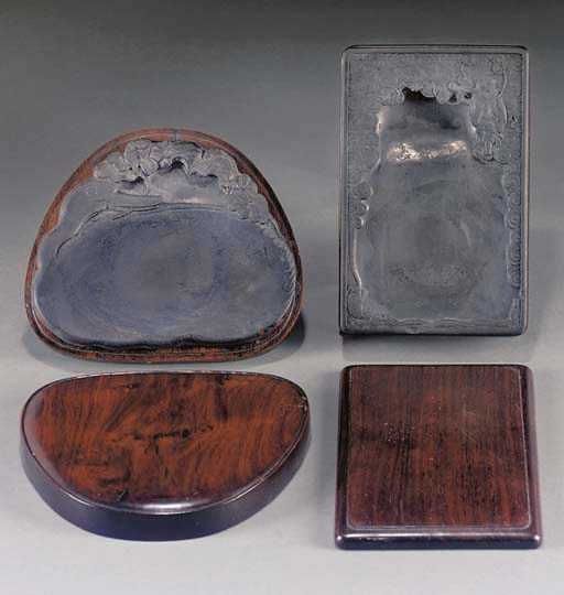 A Chinese rectangular Duan inkstone, 19th century | Christie's