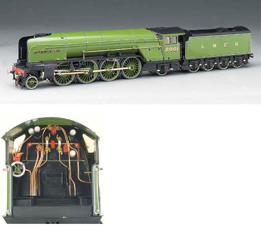 A fine 7mm finescale two rail electric model of the LNER Class P2 2-8-2 ...