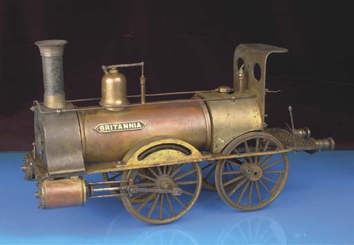 A large 4in. Gauge Stephens Model Dockyard brass 0-4-0 Locomotive ...