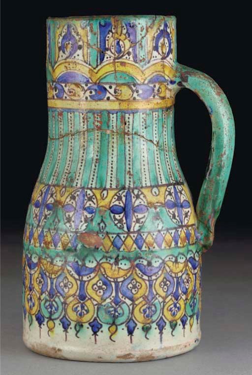 A Moroccan pottery jug, late 18th/early 19th Century | Christie's