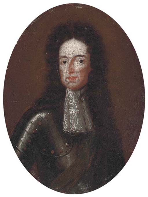 Follower of John Closterman , Portrait of William III, full-length, in ...