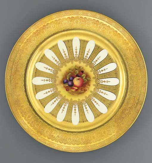 Three Aynsley plates , 20TH CENTURY, PRINTED CROWNED MARKS | Christie's