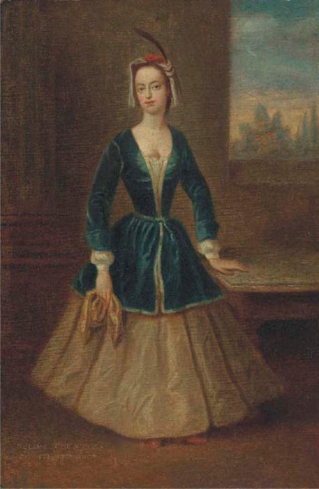 Circle of Charles Philips (1708-1747) , Portrait of Selina Shirley ...