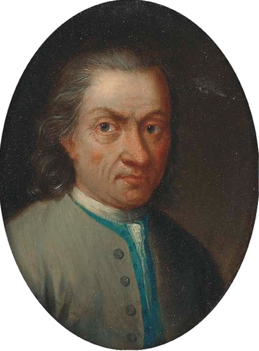 Thomas Hudson (1701-1779) , Portrait of a gentleman, small quarter ...