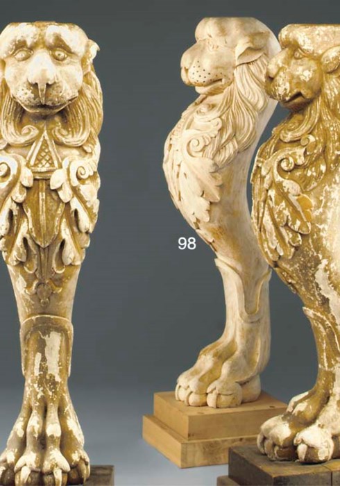 A CARVED LION MONOPODIUM , BY HOWE, MODERN | Christie's