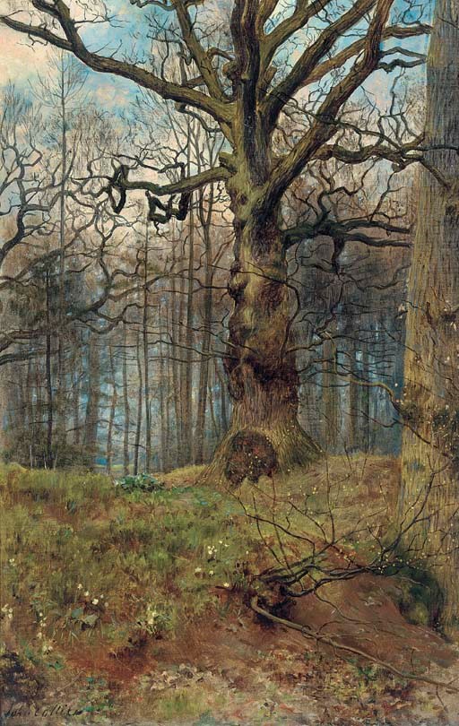 The Hon. John Collier (1850-1934) , The Spring wood | Christie's