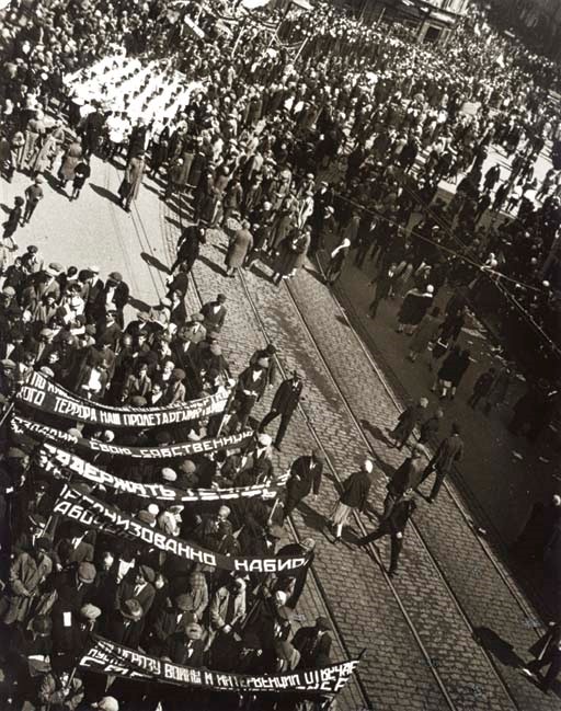 ALEXANDER RODCHENKO , Demonstration near Miasnitskaia Gate, 1932 ...