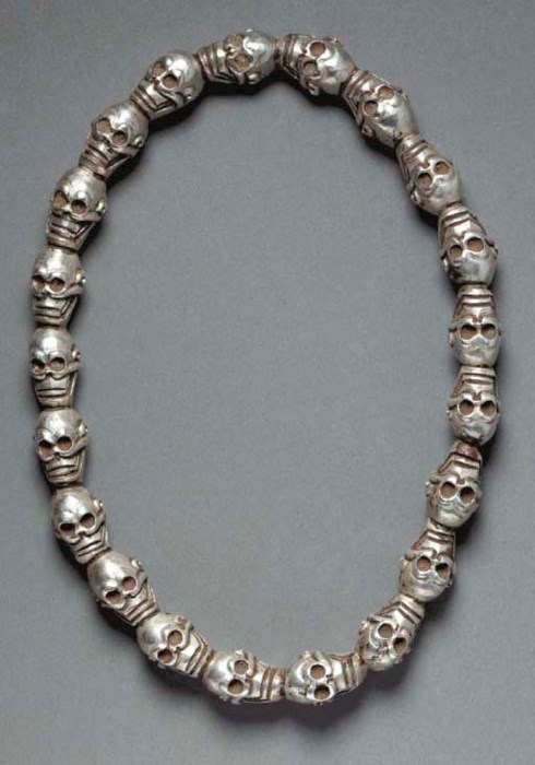 A Silvered Bronze 21-Skull Mala , TIBET, CIRCA 17TH CENTURY | Christie's