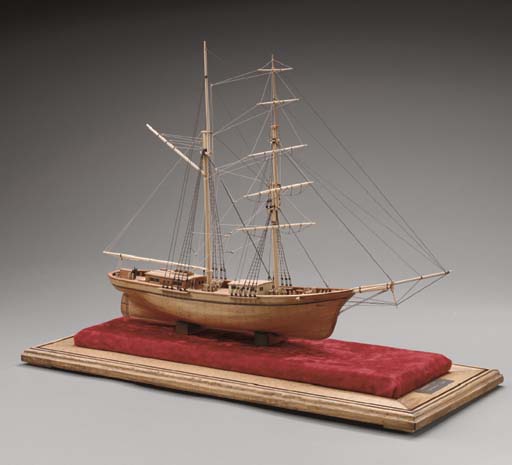 A Scale Model of the Merchant Brig Newsboy