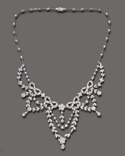 AN ANTIQUE DIAMOND NECKLACE | Christie's