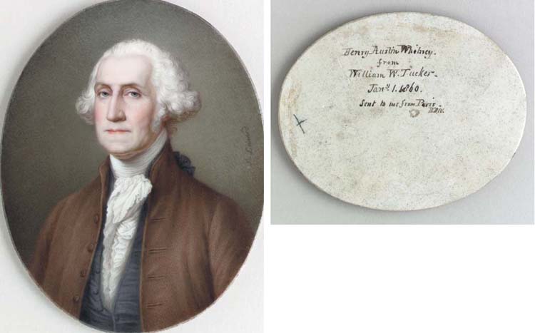 A FRENCH PORTRAIT PLAQUE OF GEORGE WASHINGTON