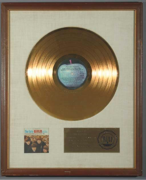 THE BEATLES THE EARLY BEATLES GOLD RECORD , 1976 | Christie's