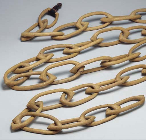 A CARVED WOODEN CHAIN, , PROBABLY AMERICAN, 19TH/20TH CENTURY, | Christie's