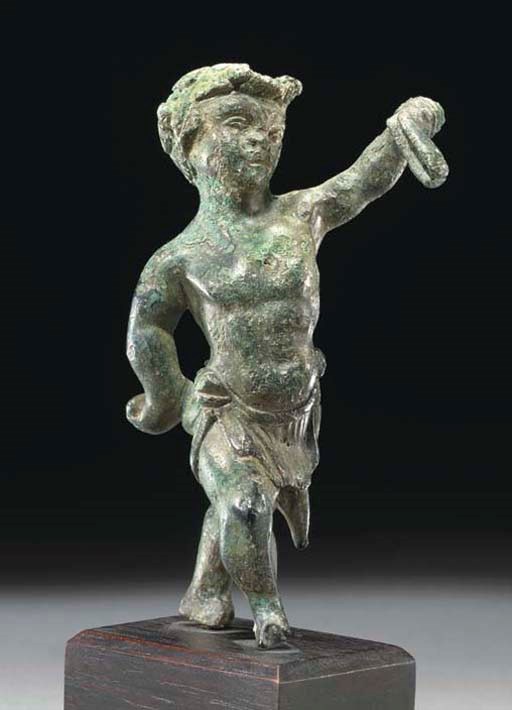 A GREEK BRONZE DANCING DWARF , HELLENISTIC PERIOD, CIRCA 1ST CENTURY B ...