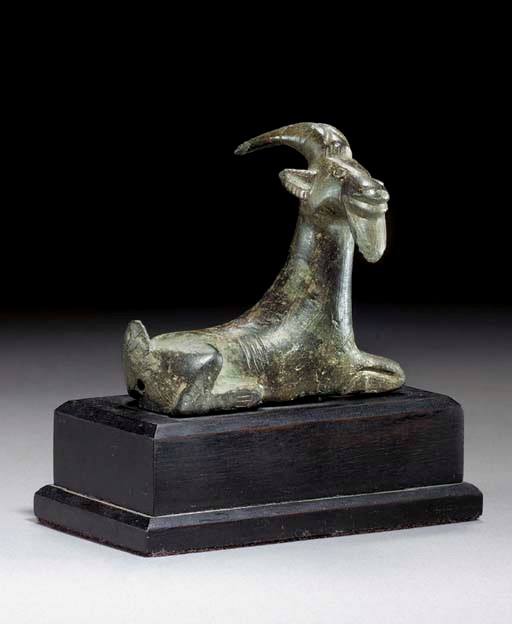 A GREEK BRONZE GOAT , ARCHAIC PERIOD, CIRCA 550-530 B.C. | Christie's