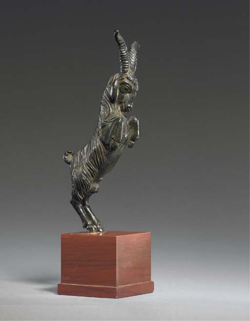 A GREEK BRONZE GOAT , ARCHAIC PERIOD, CIRCA 550-530 B.C. | Christie's