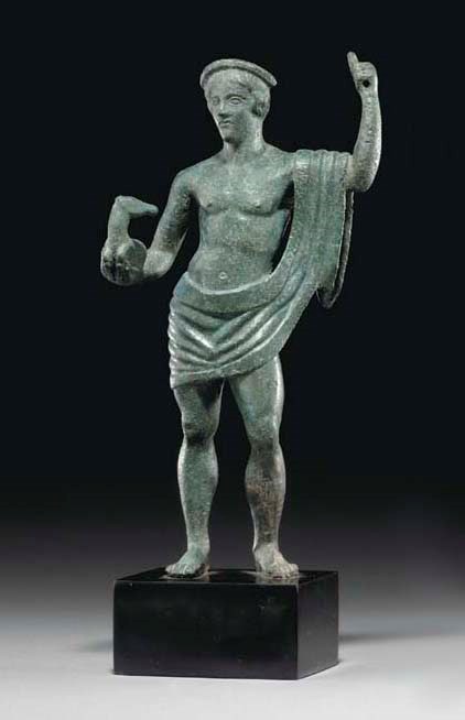AN ETRUSCAN BRONZE APLU (APOLLO) , CIRCA MID 4TH CENTURY B.C. | Christie's