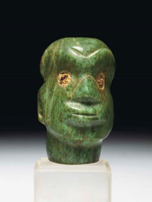 A MAYAN JADE HEAD PENDANT , EARLY CLASSIC, CA. A.D. 250-450 | Christie's