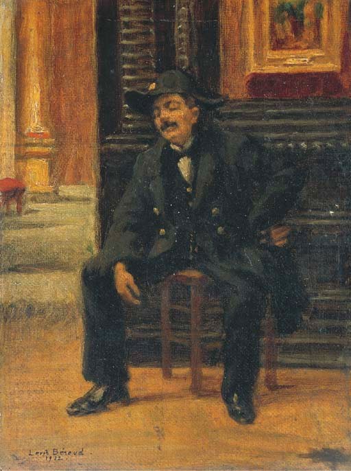 LOUIS BEROUD (LYON 1852-1930 PARIS) , Un gardien du Louvre | Christie's