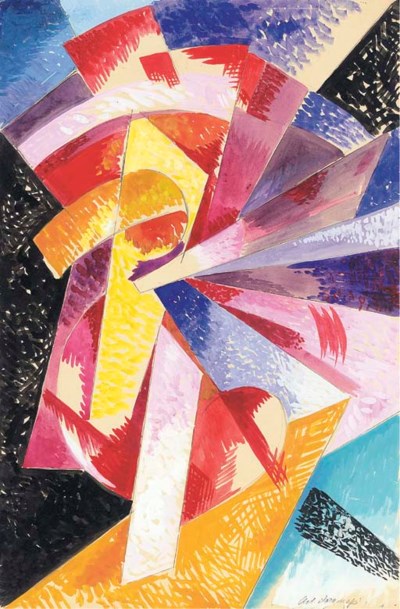 Alexandra Exter (Aleksandra Ekster; 1882-1949) , Rythmes des couleurs ...