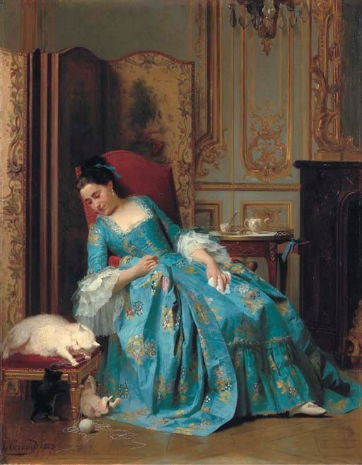 Joseph Caraud (French, 1821-1905) , Idle hours | Christie's