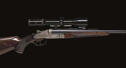 A FINE .458 (WIN MAG) & .416 (RIGBY) DOUBLE-BARRELLED HAMMERLESS ...