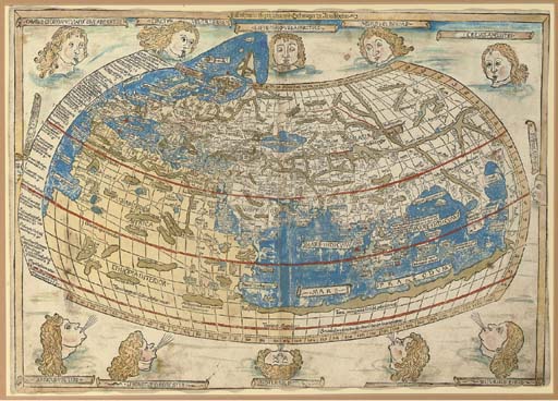 [PTOLEMAEUS, Claudius. Untitled map of the World. Ulm: Leinhart Holle ...