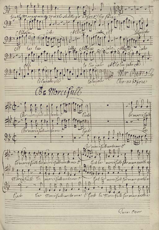 PURCELL, Henry (1659-1695) and others. Manuscript compilation of ...