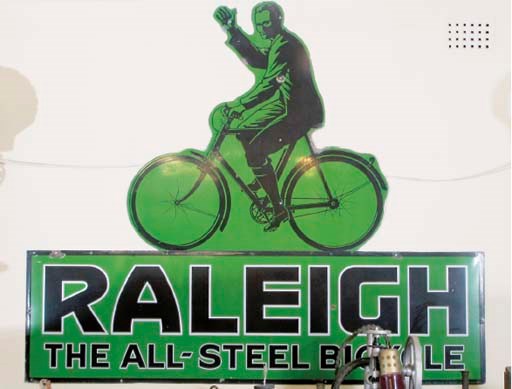 Raleigh "The All-Steel Bicycle" - A very large decorative pictorial ...