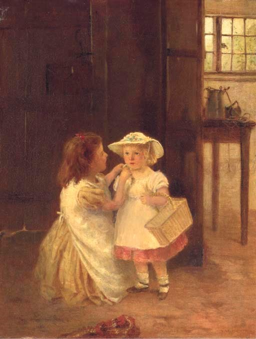 John Morgan, R.B.A. (1823-1886) , Off to school | Christie's