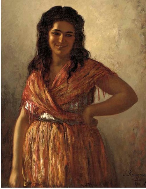 Jules James Rougeron (French, 1841-1880) , A Spanish beauty | Christie's