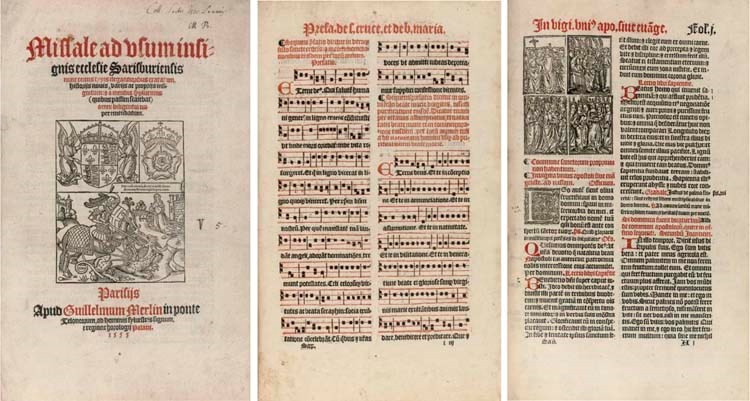 MISSAL, use of Sarum. Missale ad vsum insignis ecclesie Sarisburiensis ...