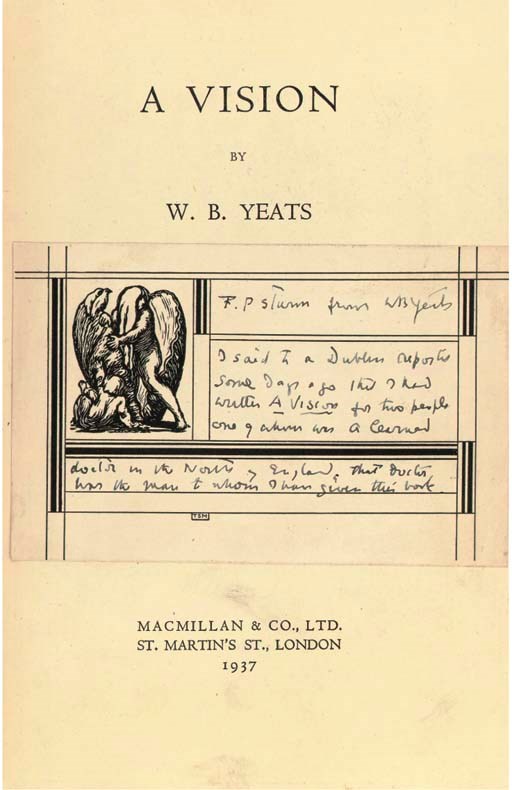 YEATS, W. B. (1865-1939). A Vision. London: Macmillan & Co., 1937. 8 ...