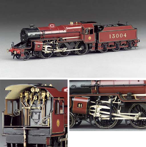 The LMS standard Class 5 2-6-0 locomotive and tender No.13004,