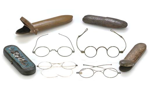 Fifteen various pairs of 19th-Century spectacles with cases, | Christie's