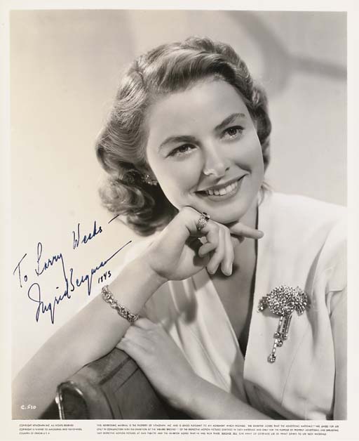 Ingrid Bergman/Casablanca, 1942