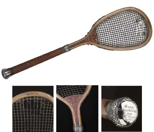 A PRESENTATION REAL TENNIS RACKET | Christie's