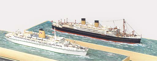 1:1200 SCALE WATERLINE MODELS OF THE DOMINION MONARCH AND EMPRESS OF ...