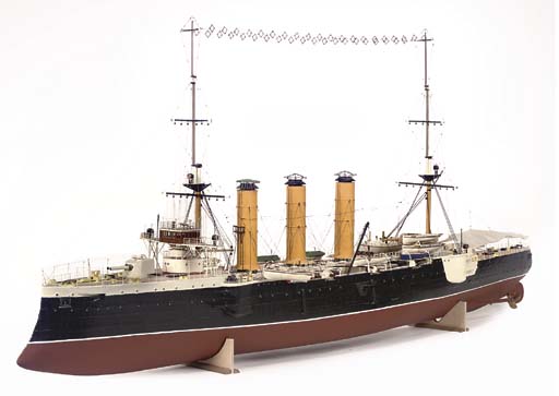 A FINELY-DETAILED 1:96 SCALE MODEL OF THE COUNTY CLASS CRUISER H.M.S ...