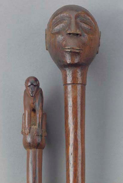 A Southern African carved wood walking stick | Christie's