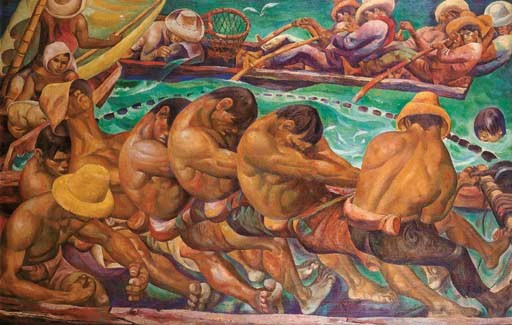 CARLOS V. FRANCISCO (The Philippines 1913-1969) , Magpupukot (Pulling ...