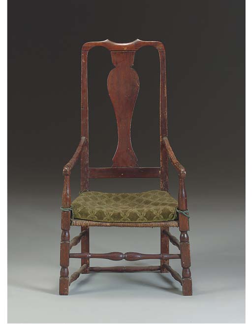 THE REVEREND SAMUEL BUELL QUEEN ANNE ARMCHAIR