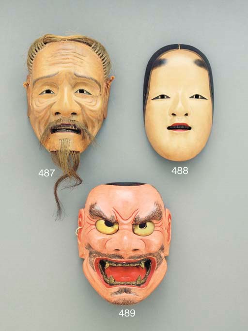 Noh Mask of Shishiguchi (Lion Mouth) , EDO PERIOD (19TH CENTURY ...