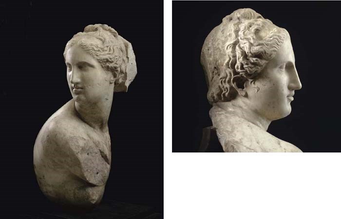 A MONUMENTAL FRAGMENTARY ROMAN MARBLE VENUS , CIRCA 2ND CENTURY A.D ...