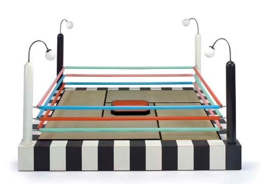 MASANORI UMEDA (b. 1941) FOR MEMPHIS , 'TAWARAYA' A WOOD, PLASTIC ...